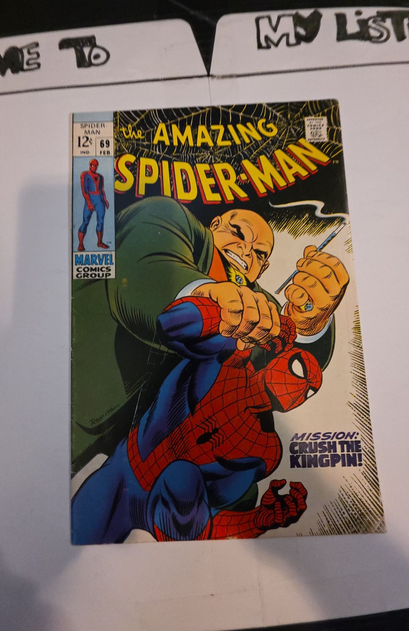 The Amazing Spider-Man #69 (1969)o bitter victory! Small stainig.b ...