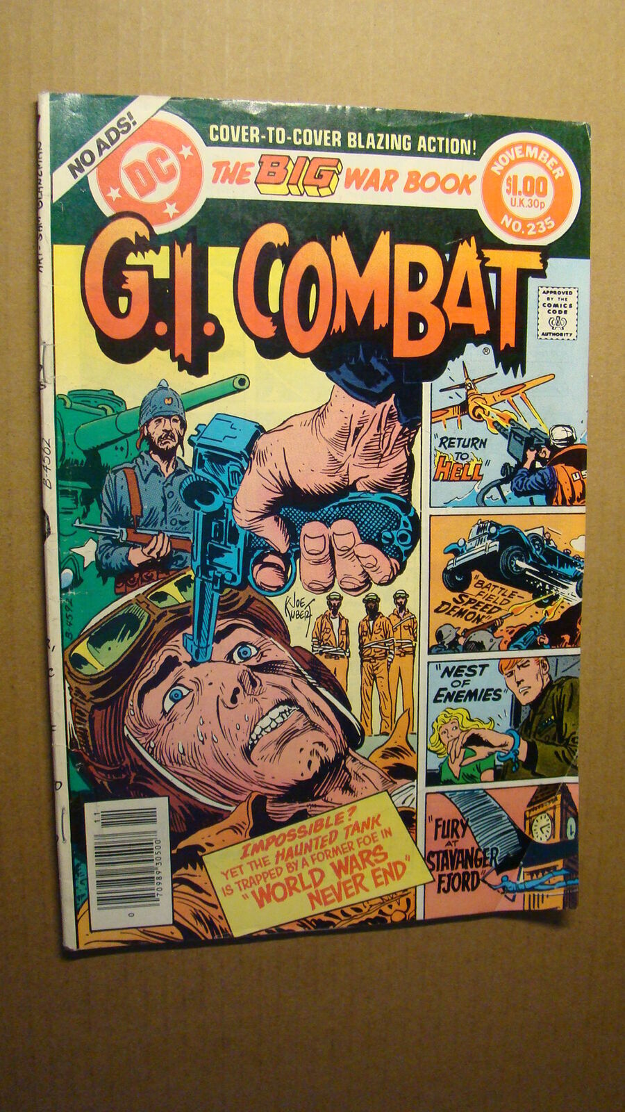 G.I. Combat 234 *Solid* 1.00 Giant Haunted Tank JOE Kubert ART DC WAR ...