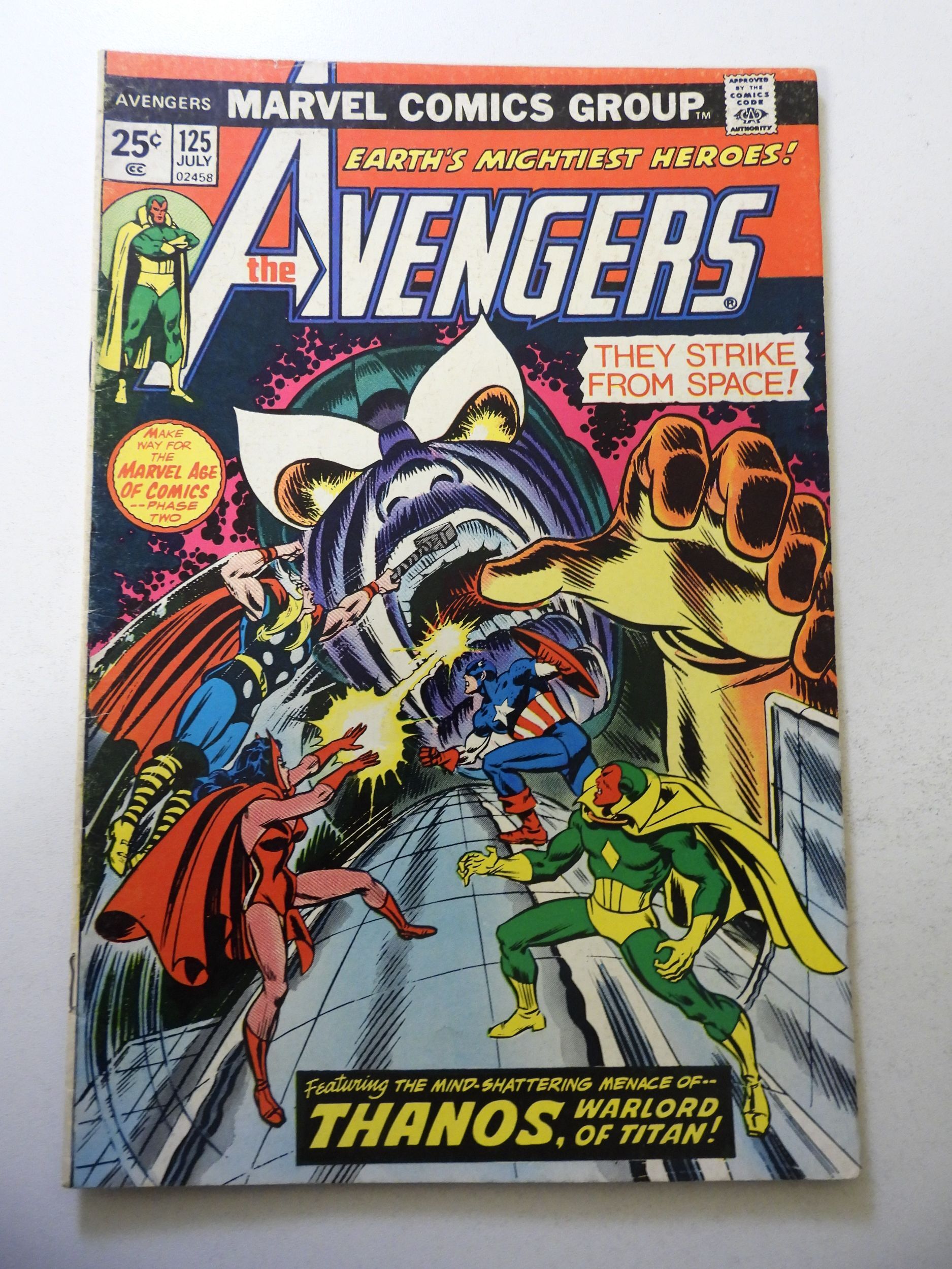 The Avengers #125 (1974) FN+ Condition MVS intact | Comic Books ...