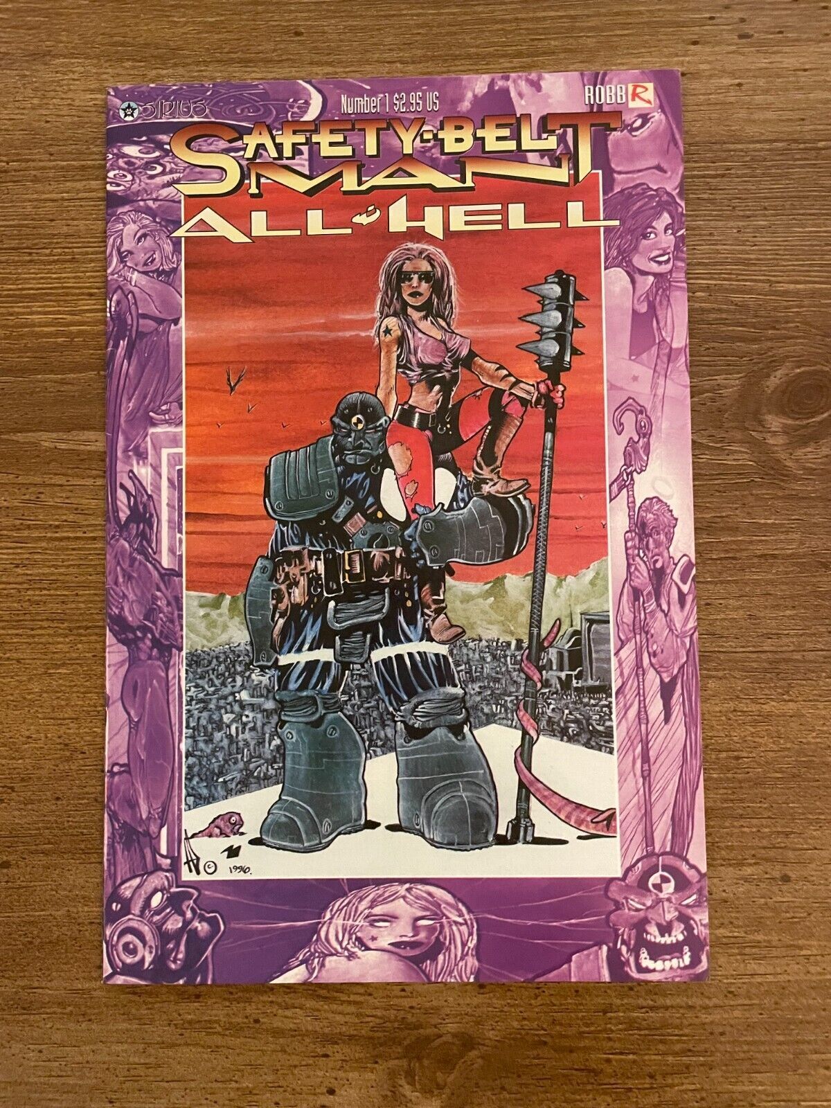 Safety-Belt Man All Hell # 1 NM Robb R 1996 Sirius Comics Comic Book ...