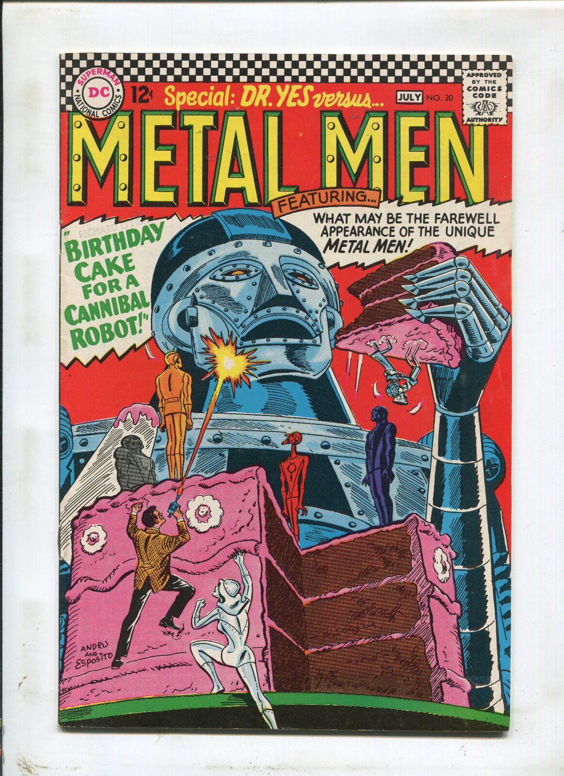 Metal MEN #20 (8.0) Birthday Cake for a Cannibal Robot! | Comic Books ...