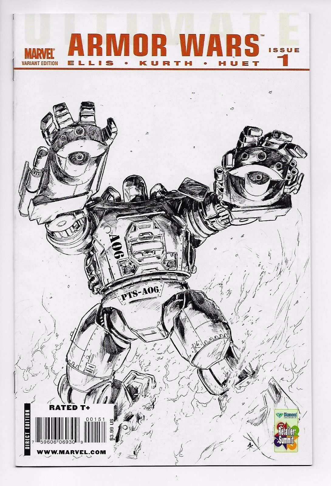 Ultimate Armor Wars #1 - Retailer Summit Variant (Marvel, 2009) - New ...