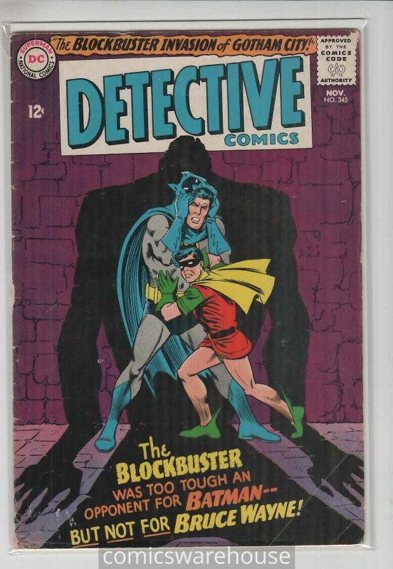 Detective Comics (1937 DC) #345 VG+ A02362 | Comic Books - Modern Age ...