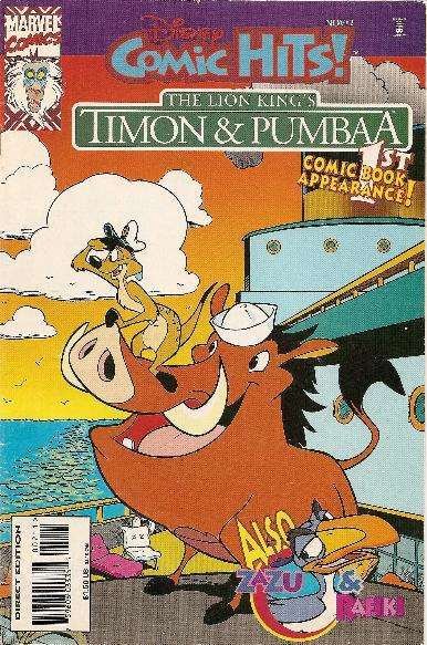 Disney Comic Hits #2 VF/NM ; Marvel | Lion King's Timon Pumba | Comic ...