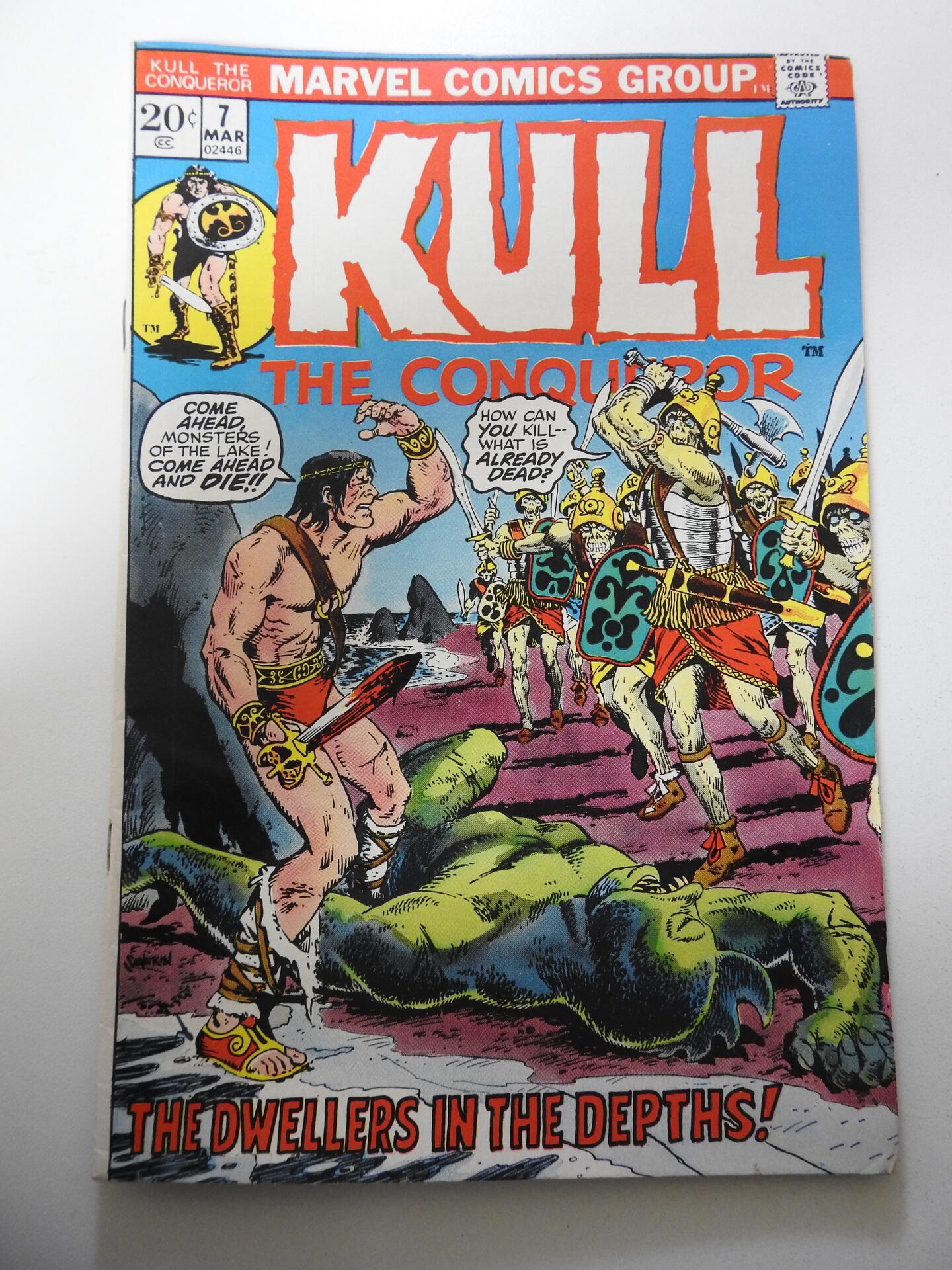 Kull the Conqueror #7 (1973) | Comic Books - Bronze Age, Marvel, Horror ...