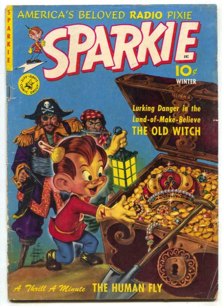 Sparkie #1 1951- HUMAN FLY- Old Witch- restored VG | Comic Books ...