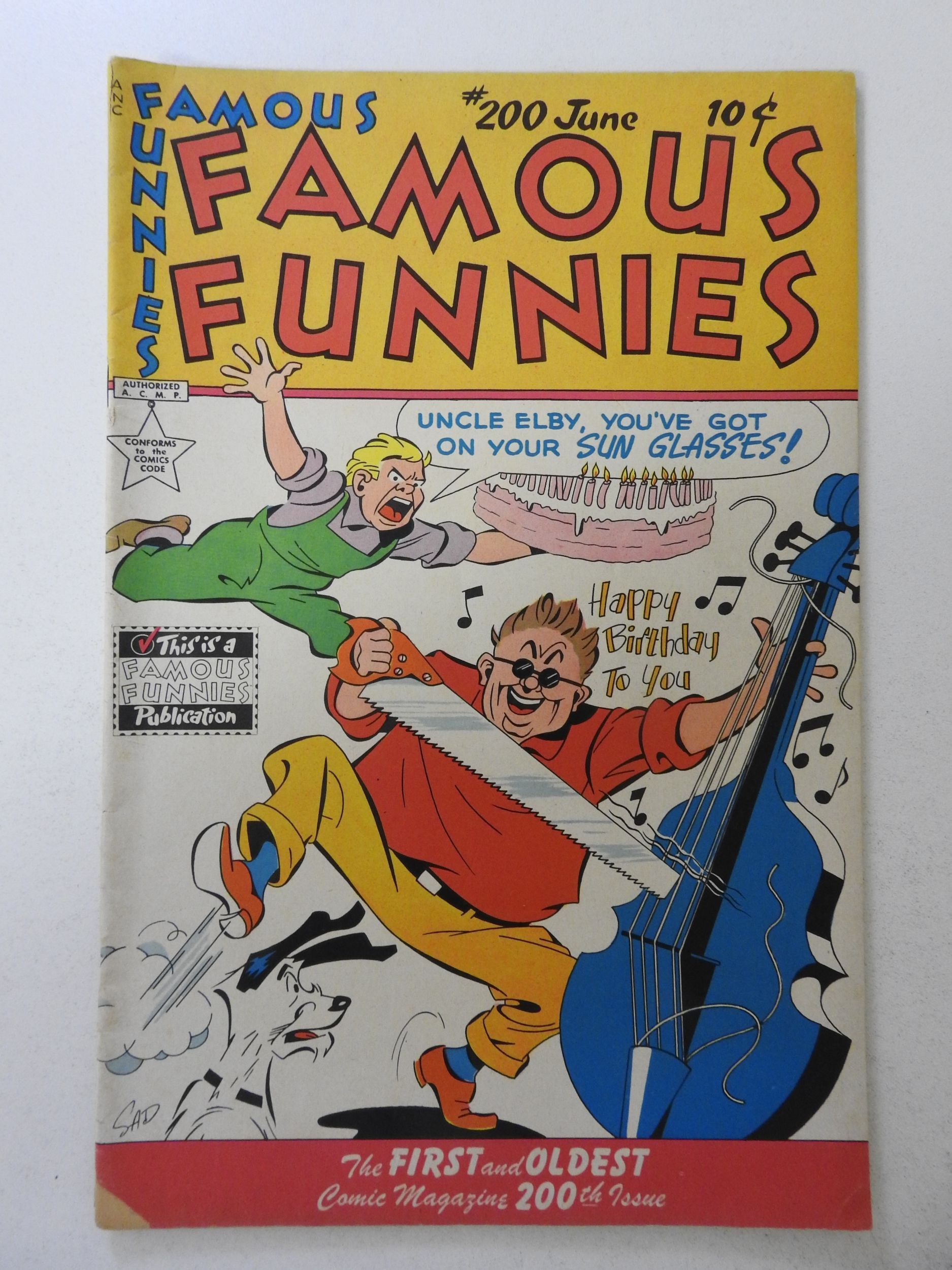Famous Funnies #200 (1952) GD+ Condition 1 in cumulative spine split ...