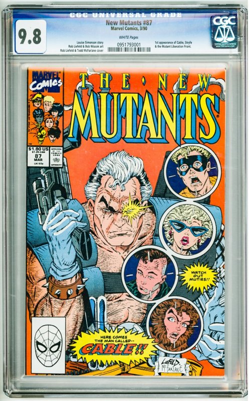 The New Mutants #87 (1990) CGC 9.8! 1st Appearance of Cable! | Comic ...