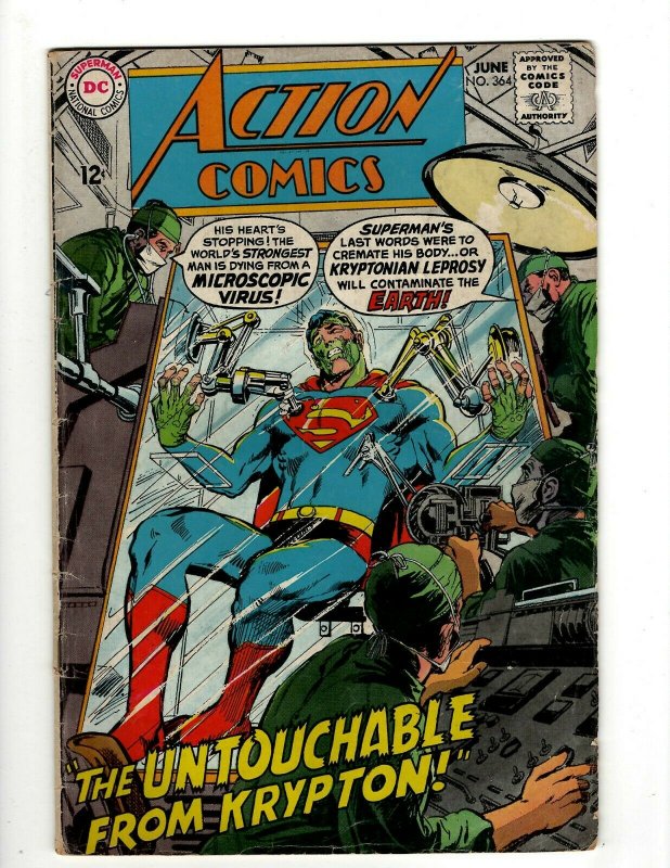 Lot Of 5 Action Comics Feat. Superman DC Comic Books # 362 363 364 365 ...
