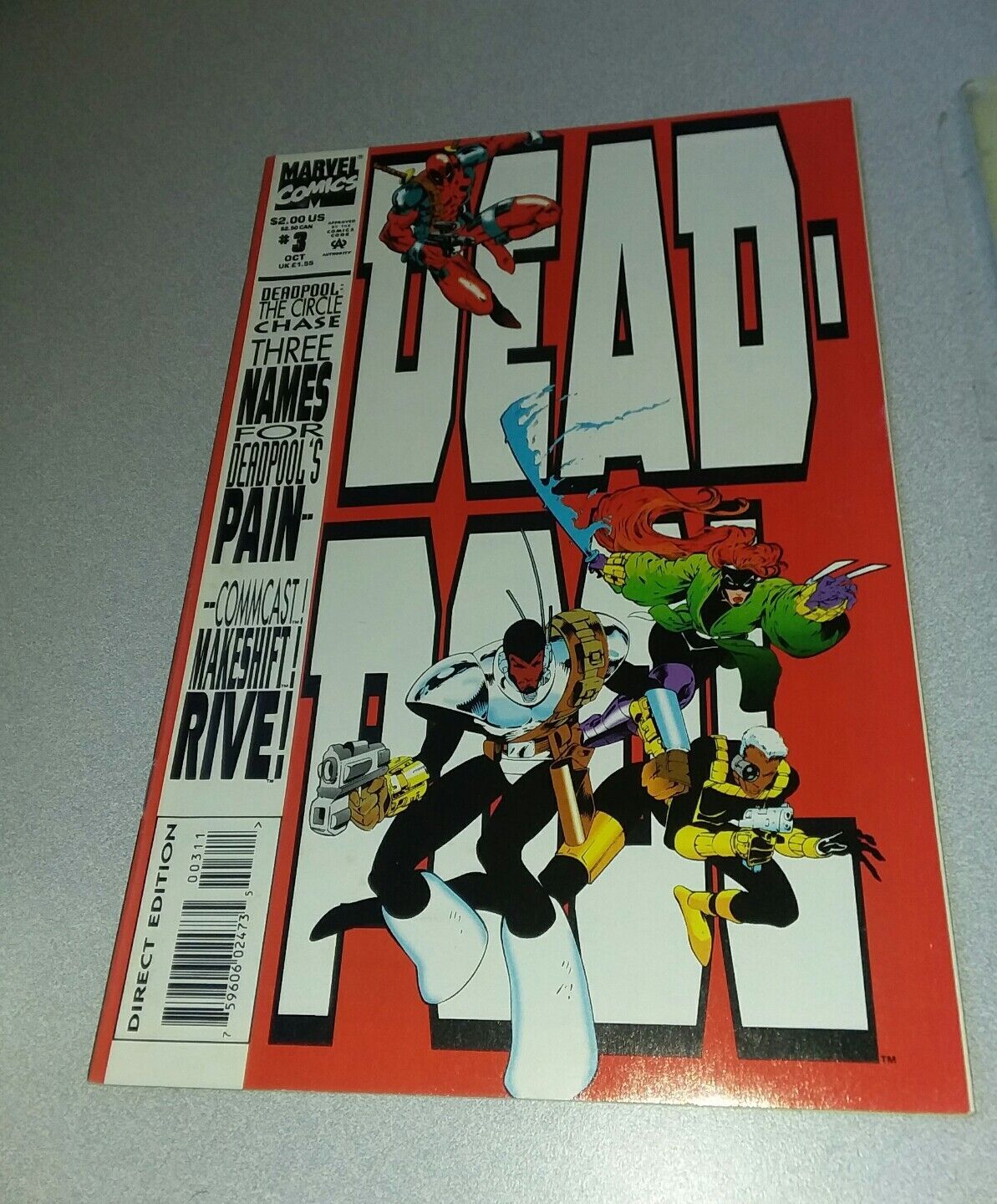 DEADPOOL CIRCLE CHASE #3 1ST PRINT MARVEL COMICS (1993) early ...