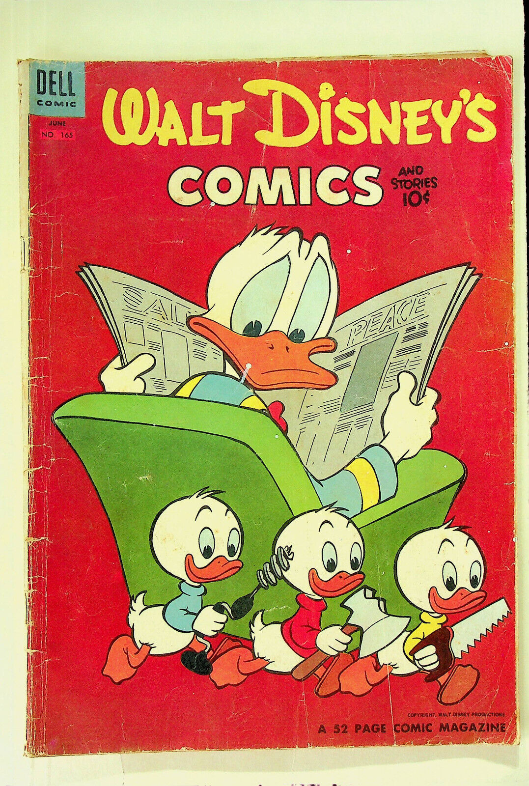 Walt Disneys Comics And Stories 165 Jun 1954 Dell Good Comic
