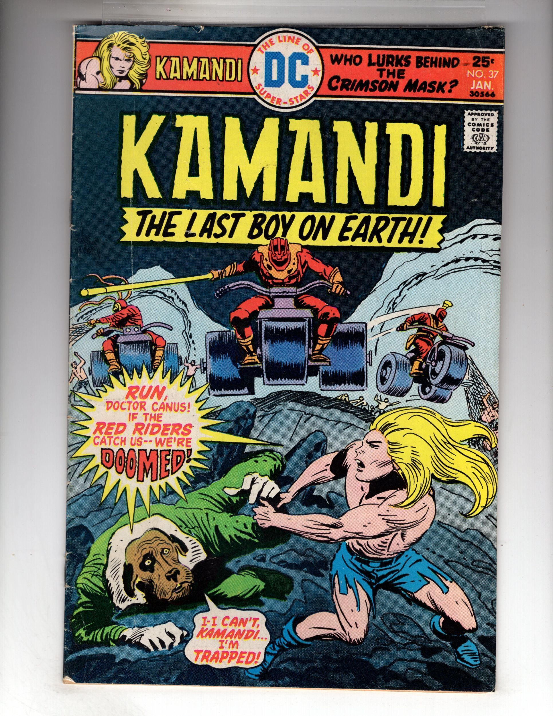 Kamandi, The Last Boy on Earth #37 (1976) FN+ Jack "KING" Kirby! / EBI ...