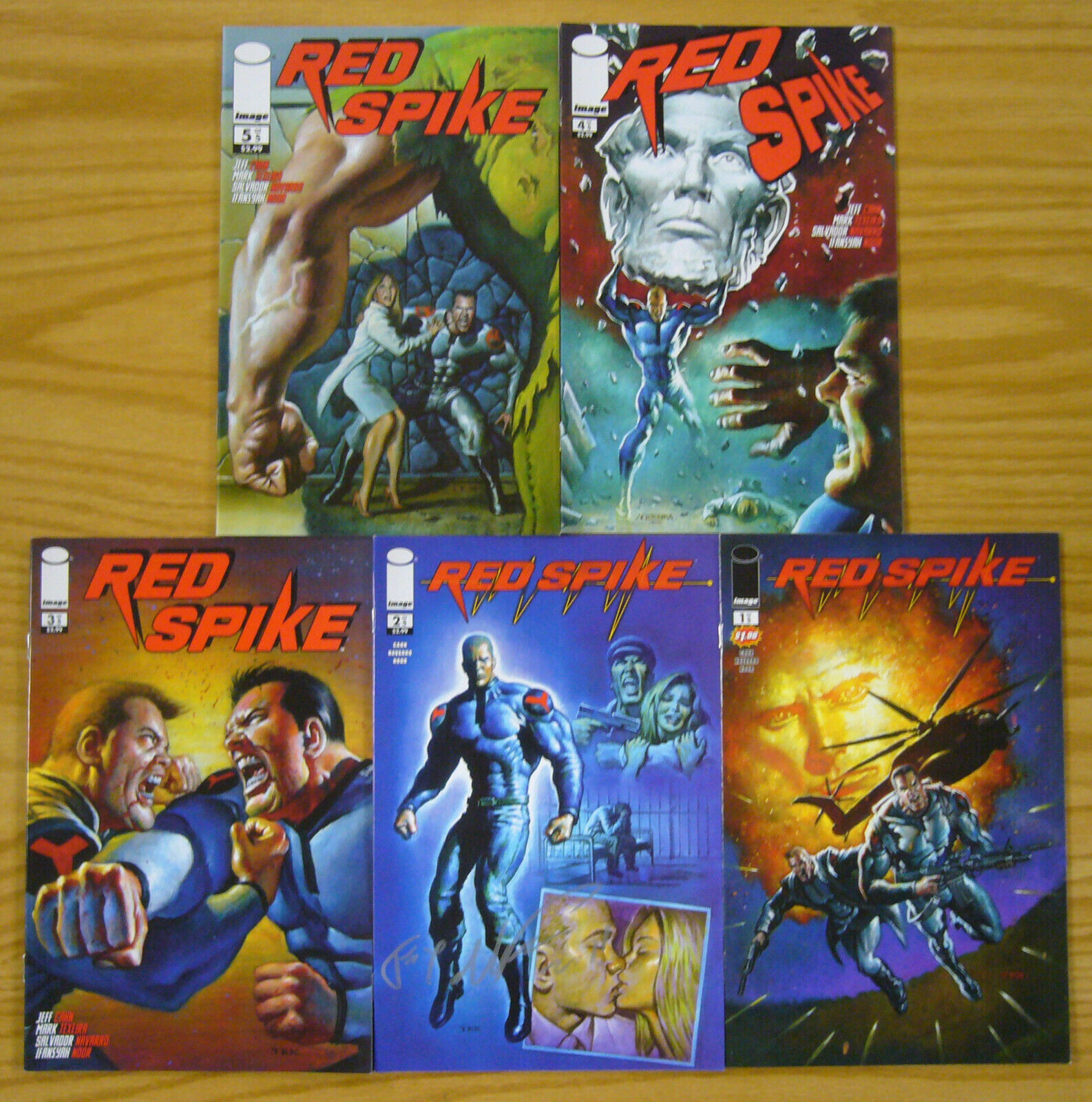 Red Spike #1-5 VF/NM complete series - u.s. super soldier program - #2 ...