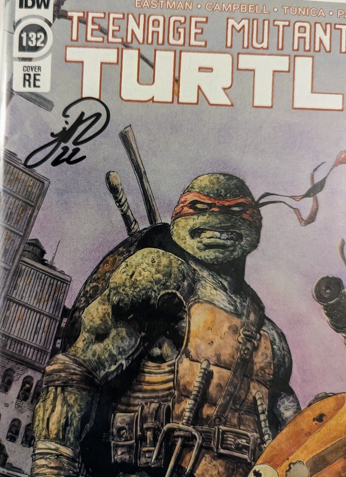 Teenage Mutant Ninja Turtles 132 NM SIGNED Johnny Desjardins ...
