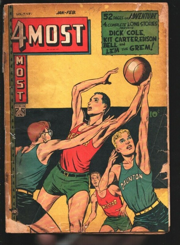 4most Vol.7#1-Basketball game cover-The Gremlin appears-Dick Cole ...