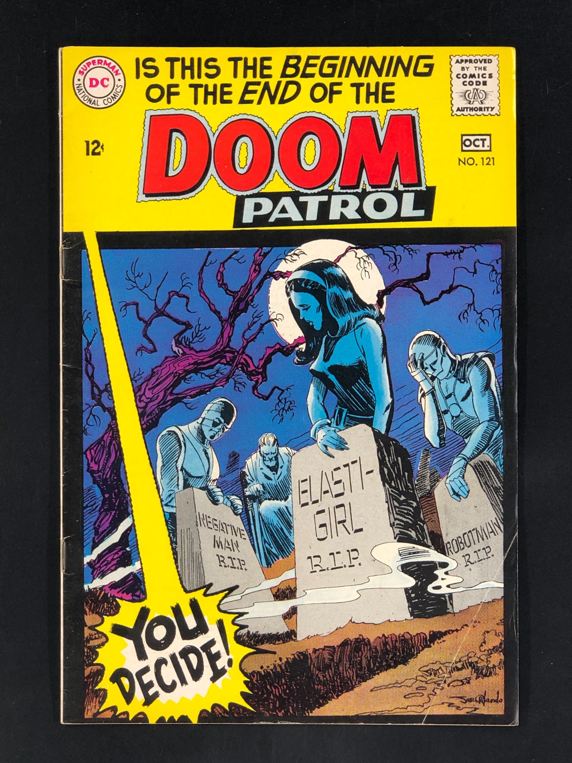 Doom Patrol #121 (1968) Death of Doom Patrol Joe Orlando | Comic Books ...