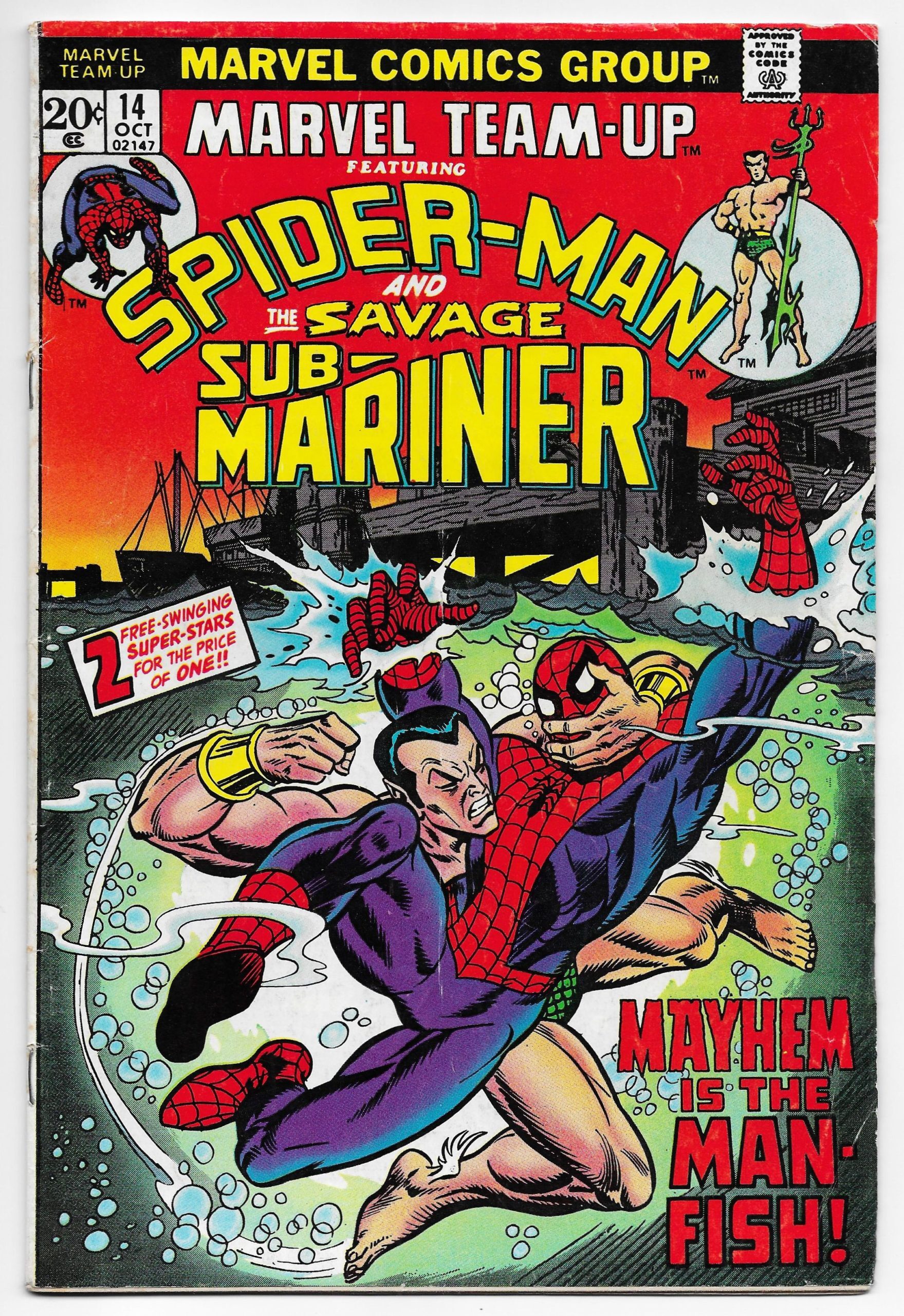 Marvel Team-Up #14 Spider-Man & Savage Sub-Mariner (Marvel, 1973) GD/VG ...