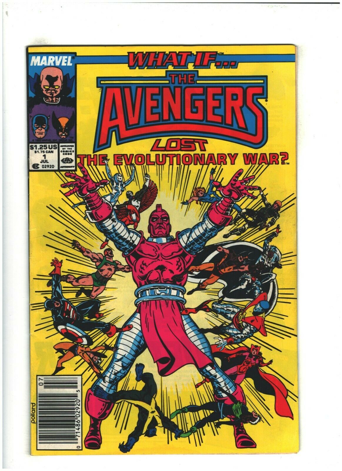 What If? #1 FN/VF 7.0 Newsstand Marvel Avengers Lost Evolutionary War ...
