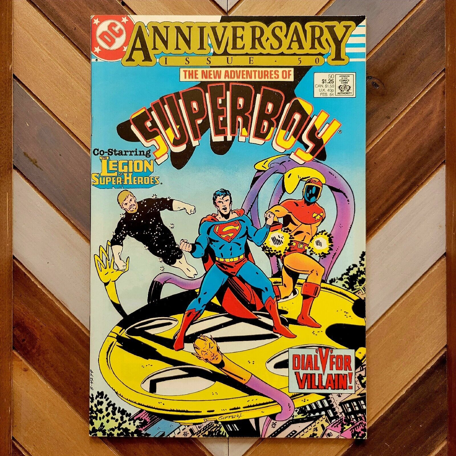 NEW ADVENTURES of SUPERBOY #50 (DC 1984) HIGH GRADE! Anniversary Issue ...