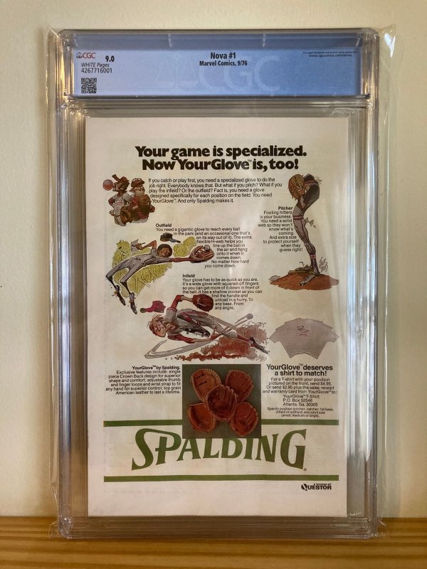 Nova #1 (1976) CGC 9.0 Origin and 1st Appearance (Richard Ryder) | Comic Books - Bronze Age ...