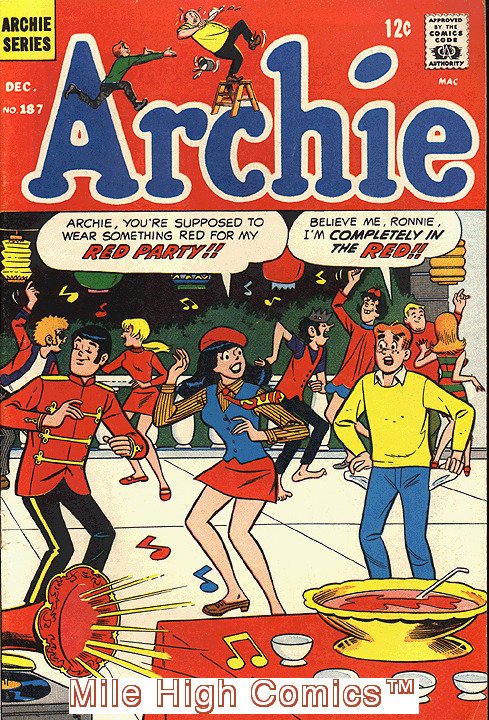 ARCHIE (1942 Series) (ARCHIE MJL) #187 Good Comics Book | Comic Books ...