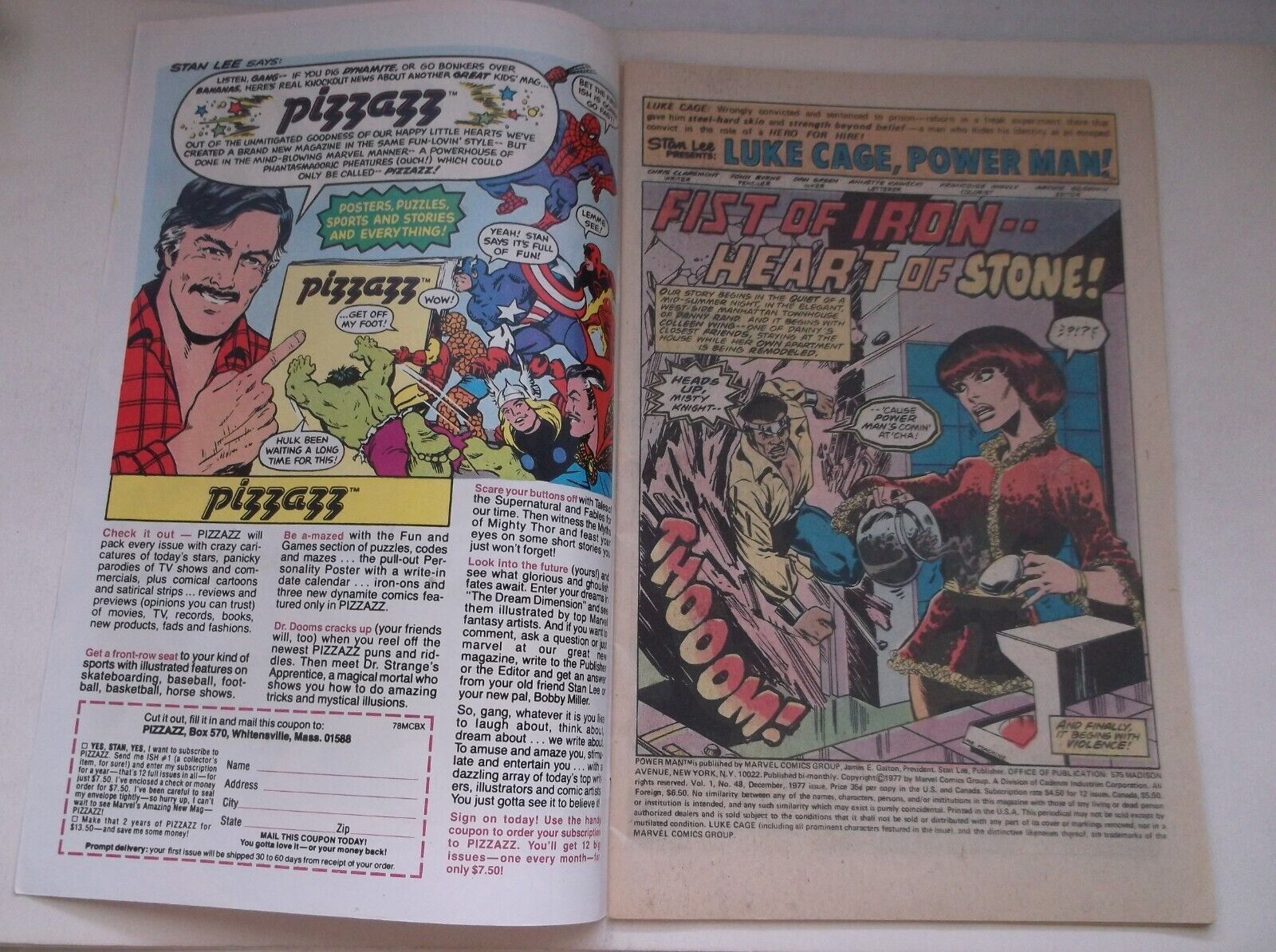 Marvel: Power MAN #48, 1st Meeting/Battle With Iron Fist, Byrne's Art ...