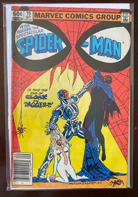 Spectacular Spider-Man #70 Cloak + Dagger 1st Series News Marvel 4.0 VG ...
