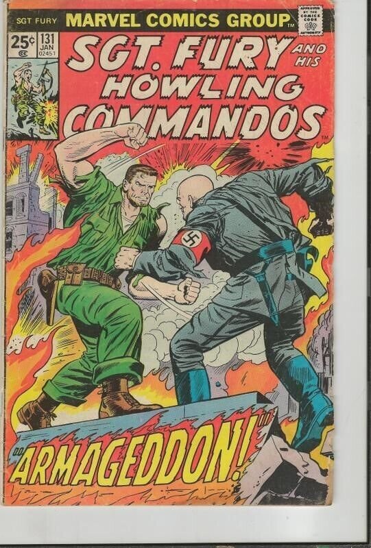 Sgt Fury #131 ORIGINAL Vintage 1976 Marvel Comics | Comic Books ...