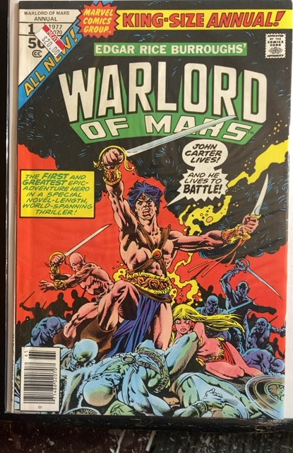 John Carter Warlord of Mars Annual #1 (1977) | Comic Books - Bronze Age ...