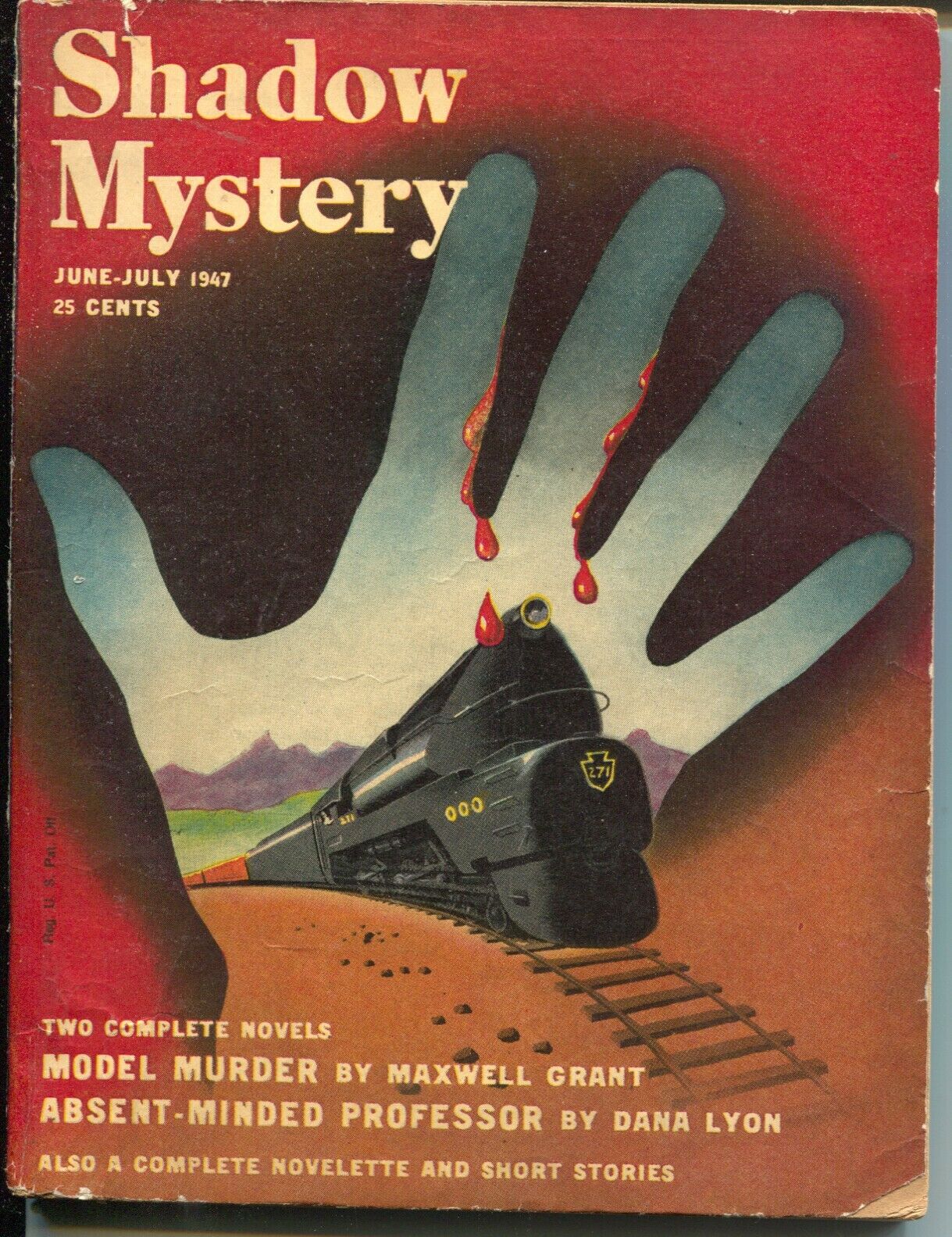 Shadow Mystery 6/1947-Street & Smith-"Model Murder"-Edd Cartier-Maxwell ...