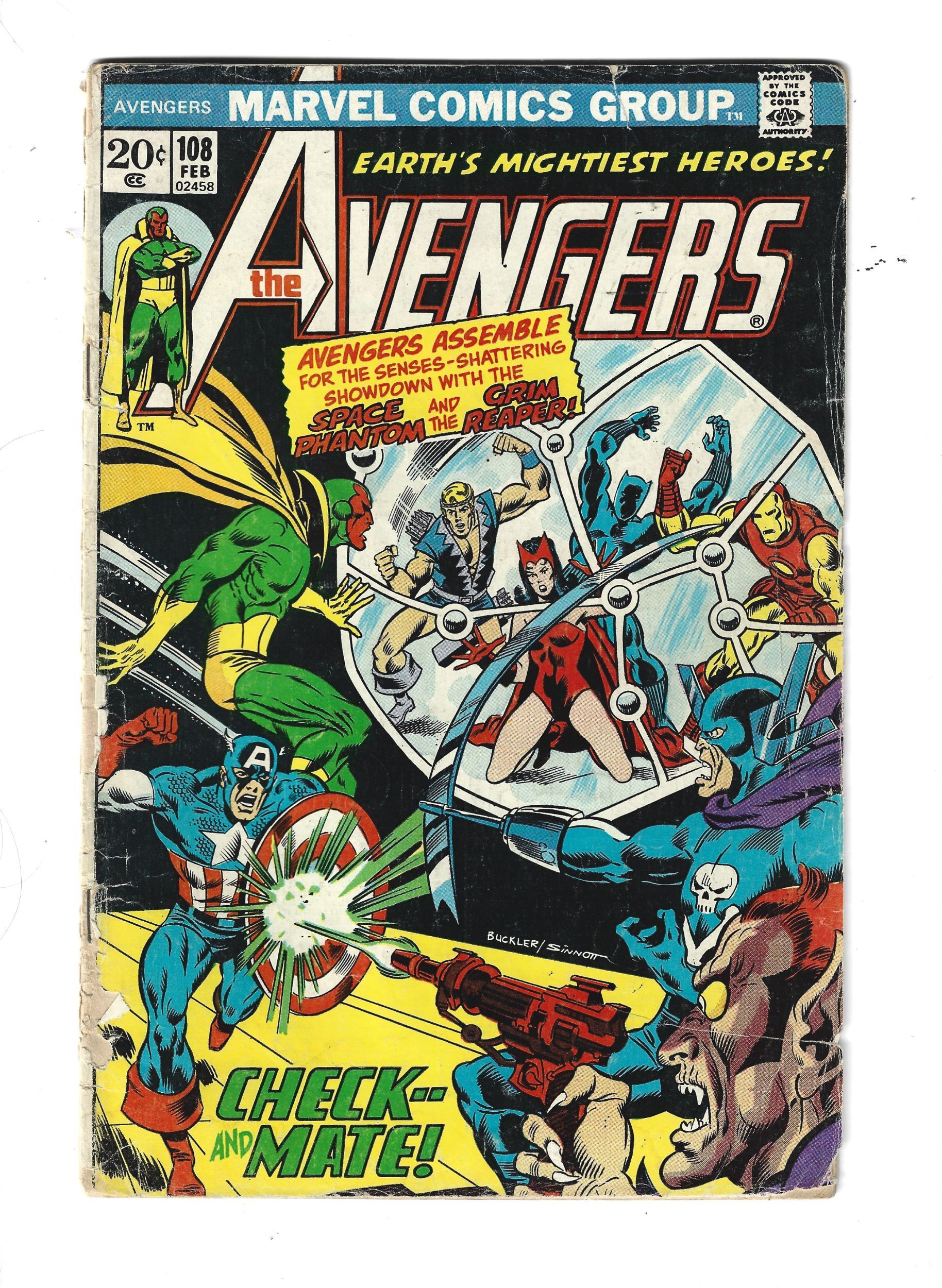 The Avengers #108 (1973) abc | Comic Books - Bronze Age, Marvel ...