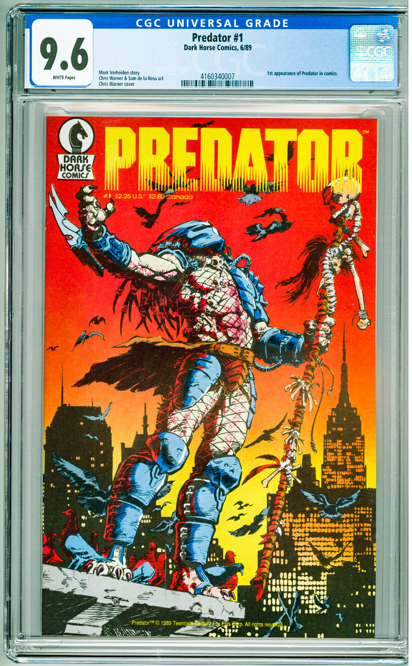 Predator #1 (1989) CGC 9.6! 1st Appearance of Predator in Comics ...