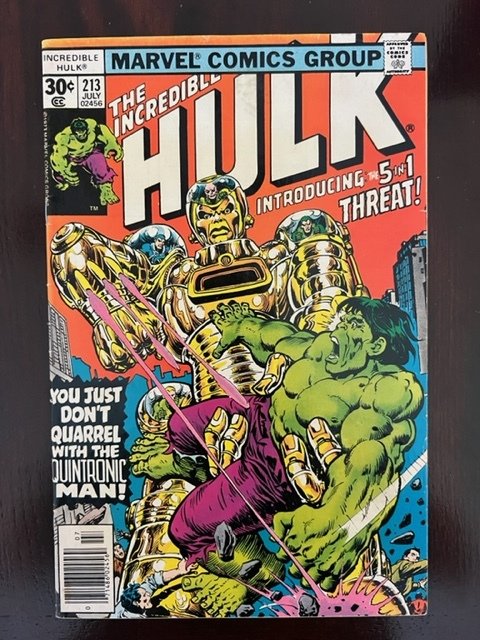 The Incredible Hulk #213 (1977) - 1st Cameo of Jack of Hearts | Comic ...