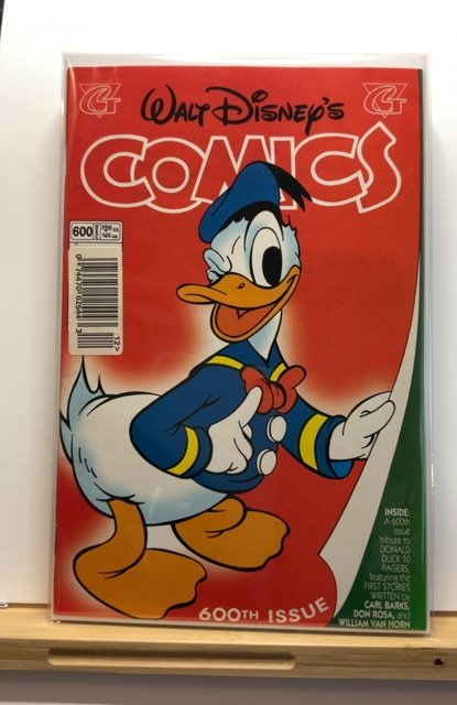 Walt Disney's Comics & Stories #600 (1995) _ sticker on barcode | Comic ...