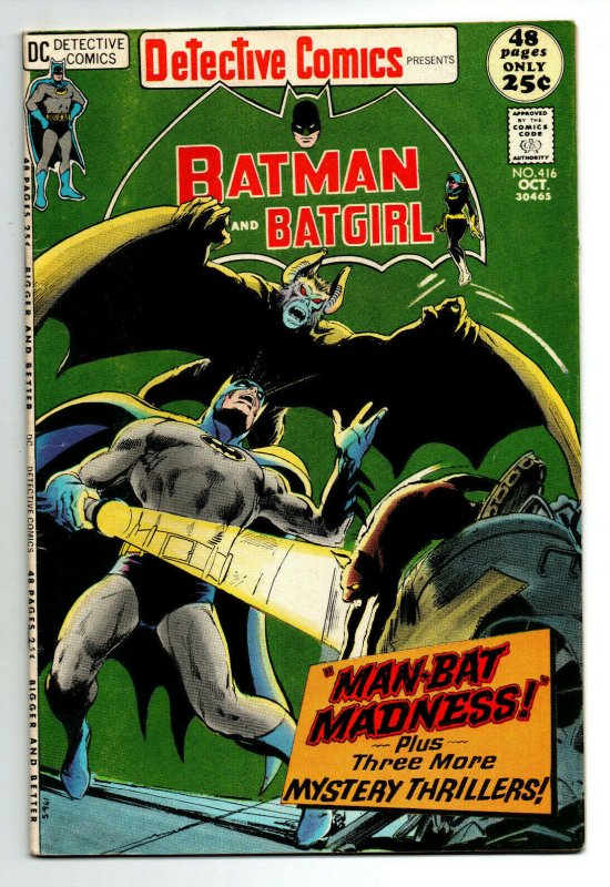 Detective Comics #416 - Neal Adams - Batman - Batgirl - Man-Bat - 1971 ...