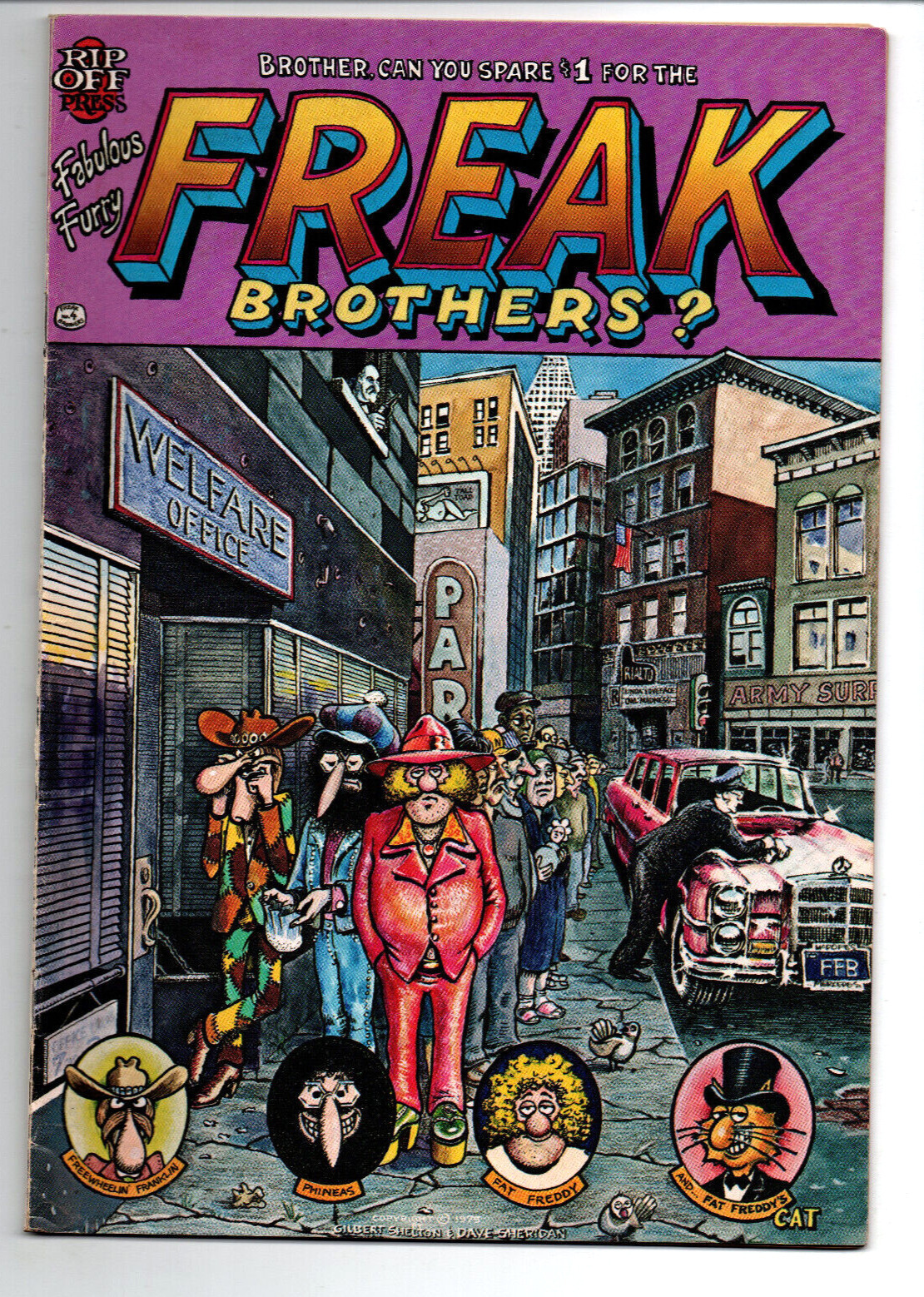 The Fabulous Furry Freak Brothers #4 - 2nd Print - Underground - 1978 ...