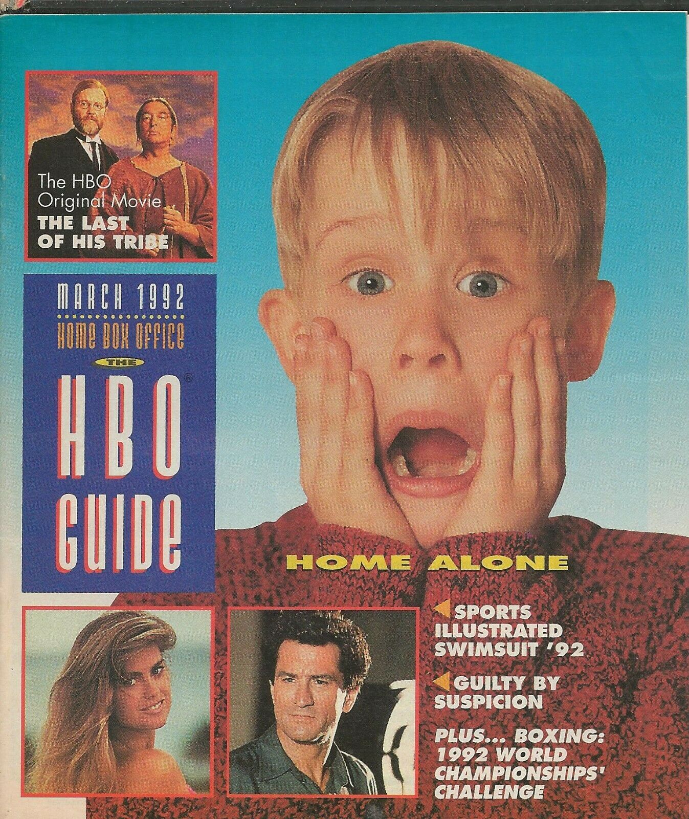 ORIGINAL Mar 1992 HBO Guide Magazine Home Alone Macaulay Culkin ...