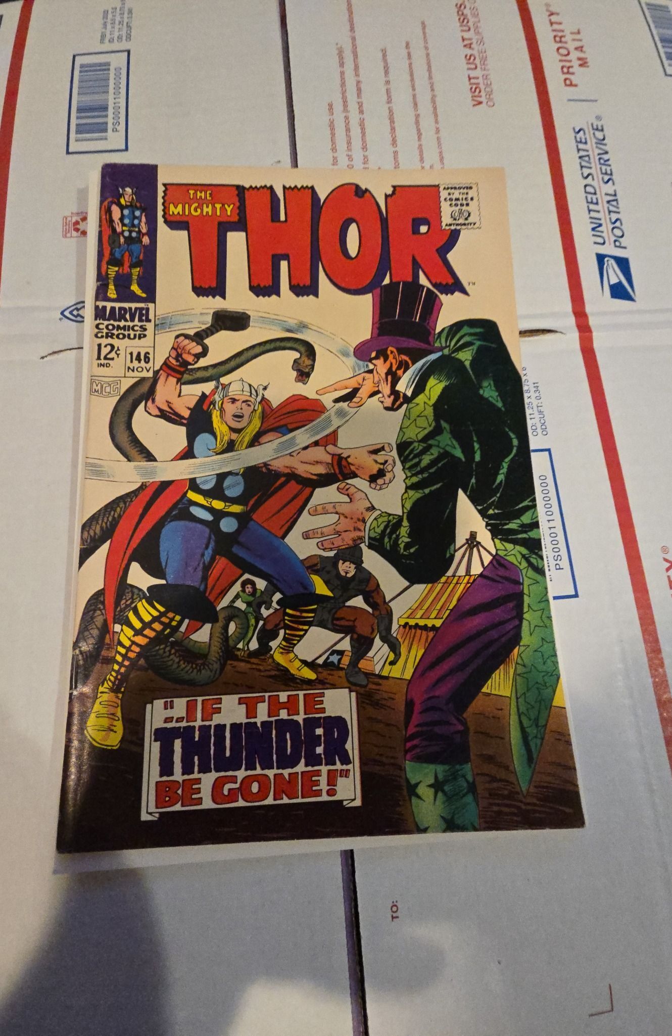 Thor #146 (1967) if thunder be gone and the circus of crime | Comic ...