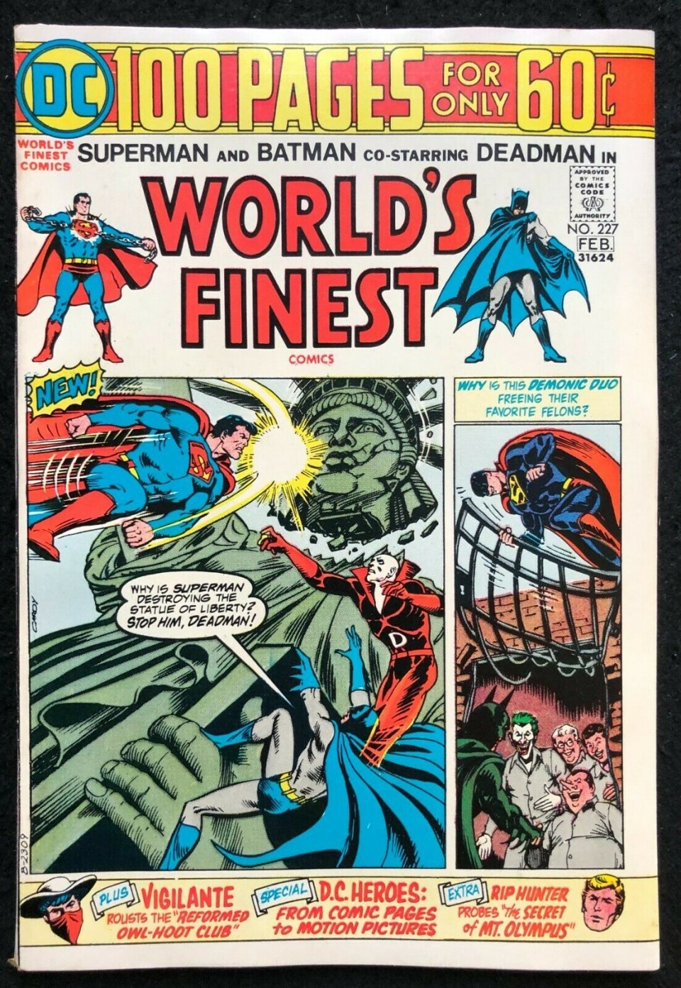 DC 100 Page Super Spectacular (1975) #101 World's Finest #227 VF- (7.5 ...