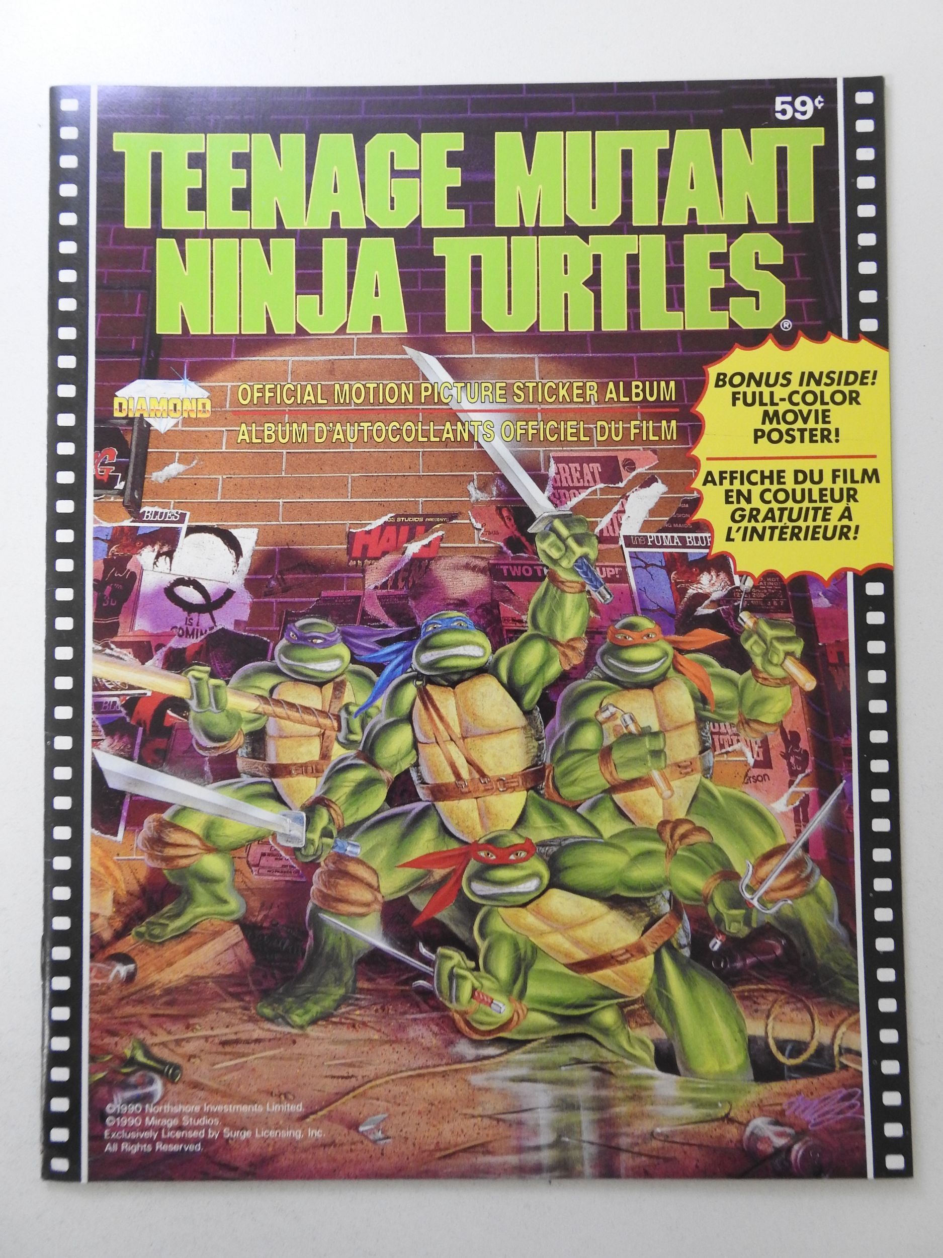 TMNT Magazine (1990) Sticker Album 1990 Mirage Studios NM- Condition ...