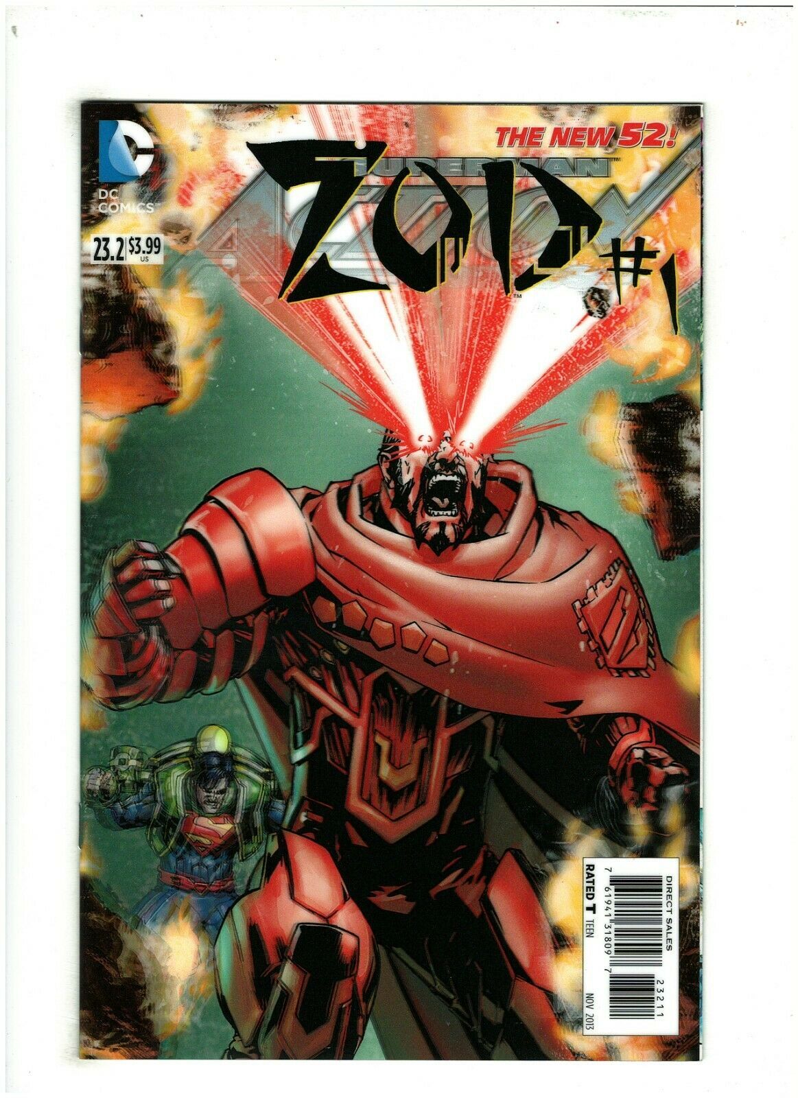 Action Comics #23.2 NM- 9.2 Lenticular Cover Villains Month Zod 2013 ...