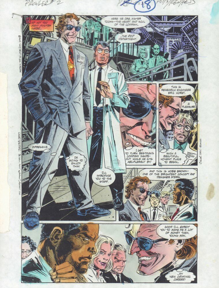 The Prowler #2 p.18 Color Guide Art - Hobbie Brown - by John Kalisz ...