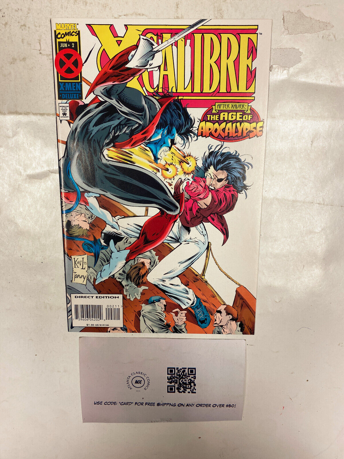 X=Calibre AOA #2 NM Marvel Comic Book Cable Wolverine Storm Rogue ...