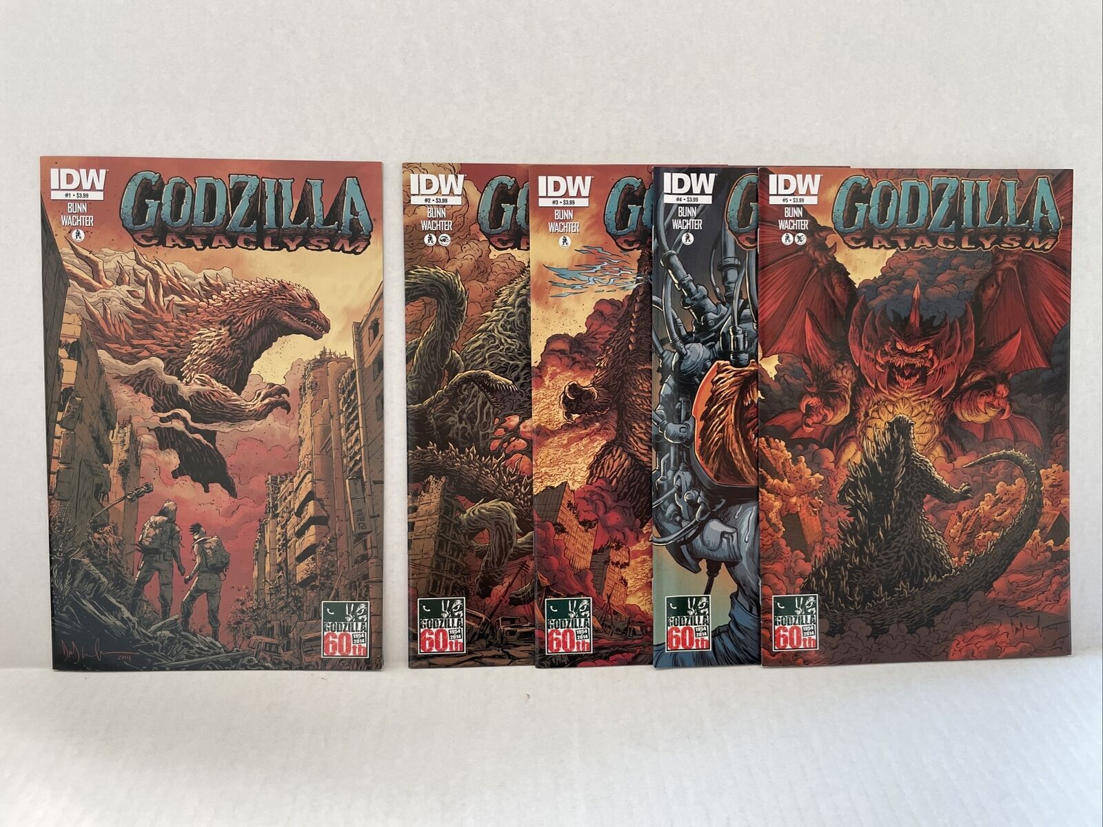 Godzilla Cataclysm #1 2 3 4 & 5 IDW Complete Series | Comic Books ...