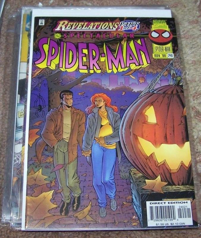 SPECTACULAR SPIDER-MAN COMIC # 240 revalations pt 1 mary jane BEN ...