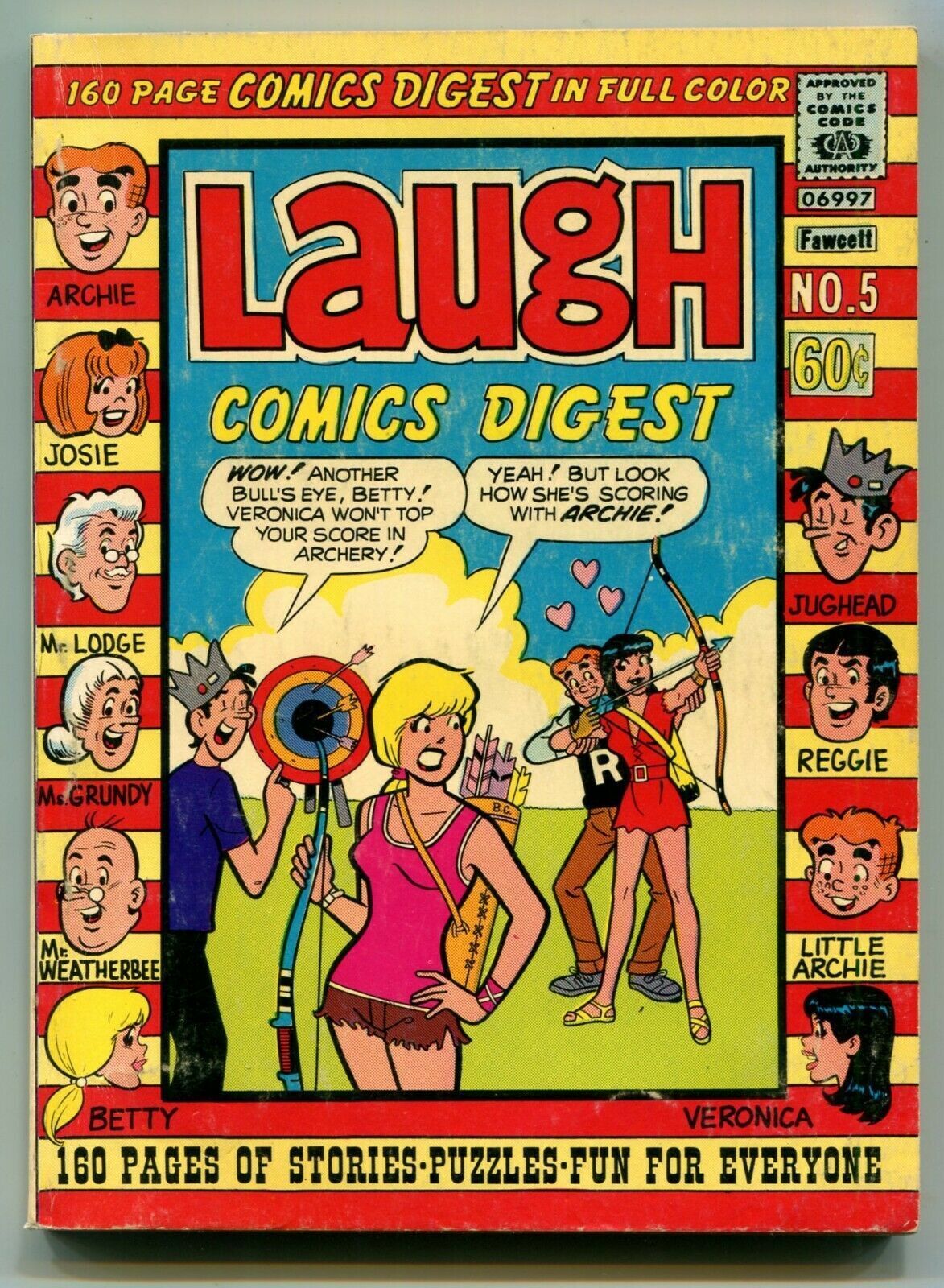 Laugh Comics Digest 5 FN 6.0 Fawcett 1976 Bronze Age Archie Jughead ...