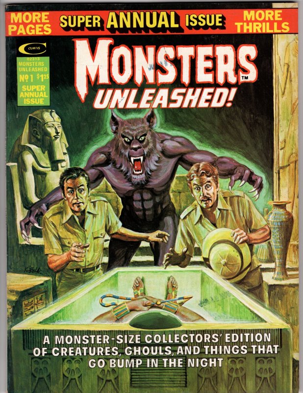 Monsters Unleashed Annual #1 Classic Marvel Curtis Horror 88 PG Monster ...
