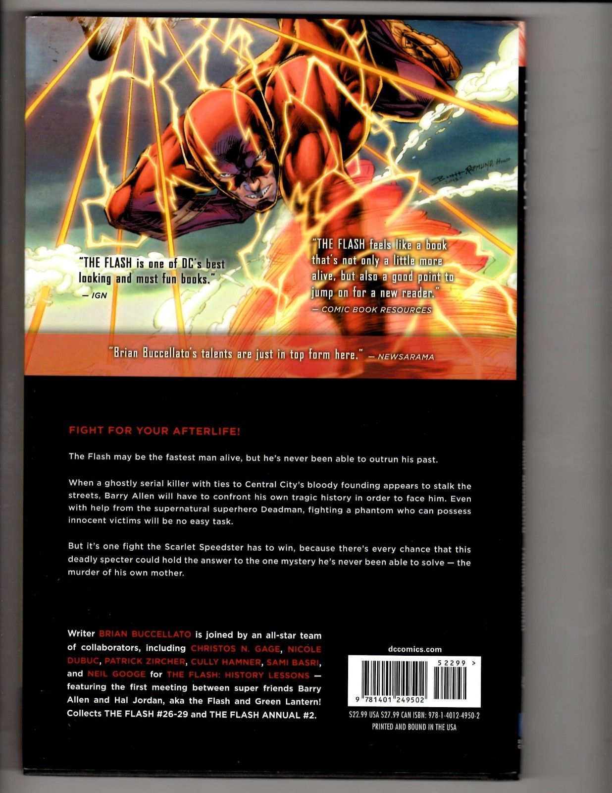 Flash Vol. # 5 History Lessons DC Comics HARDCOVER Graphic Novel J300 ...