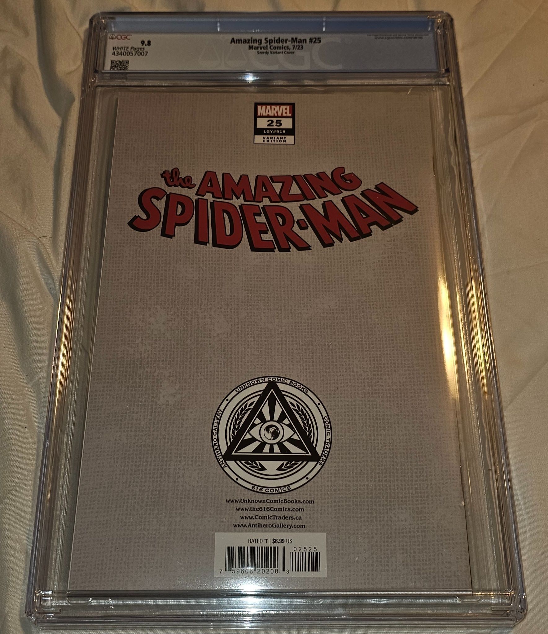 The Amazing Spider-Man #25 Szerdy Virgin Cover (2023) CGC 9.8 NM/MT ...