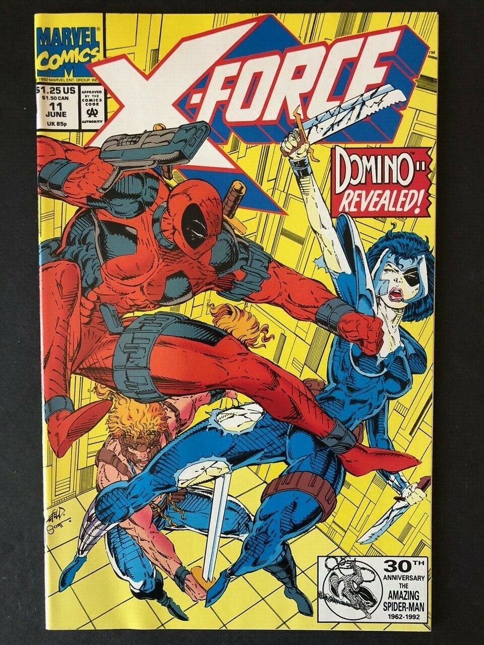 Marvel X-Force 11 Rob Liefeld Cover - Key Issue First Appearance of ...